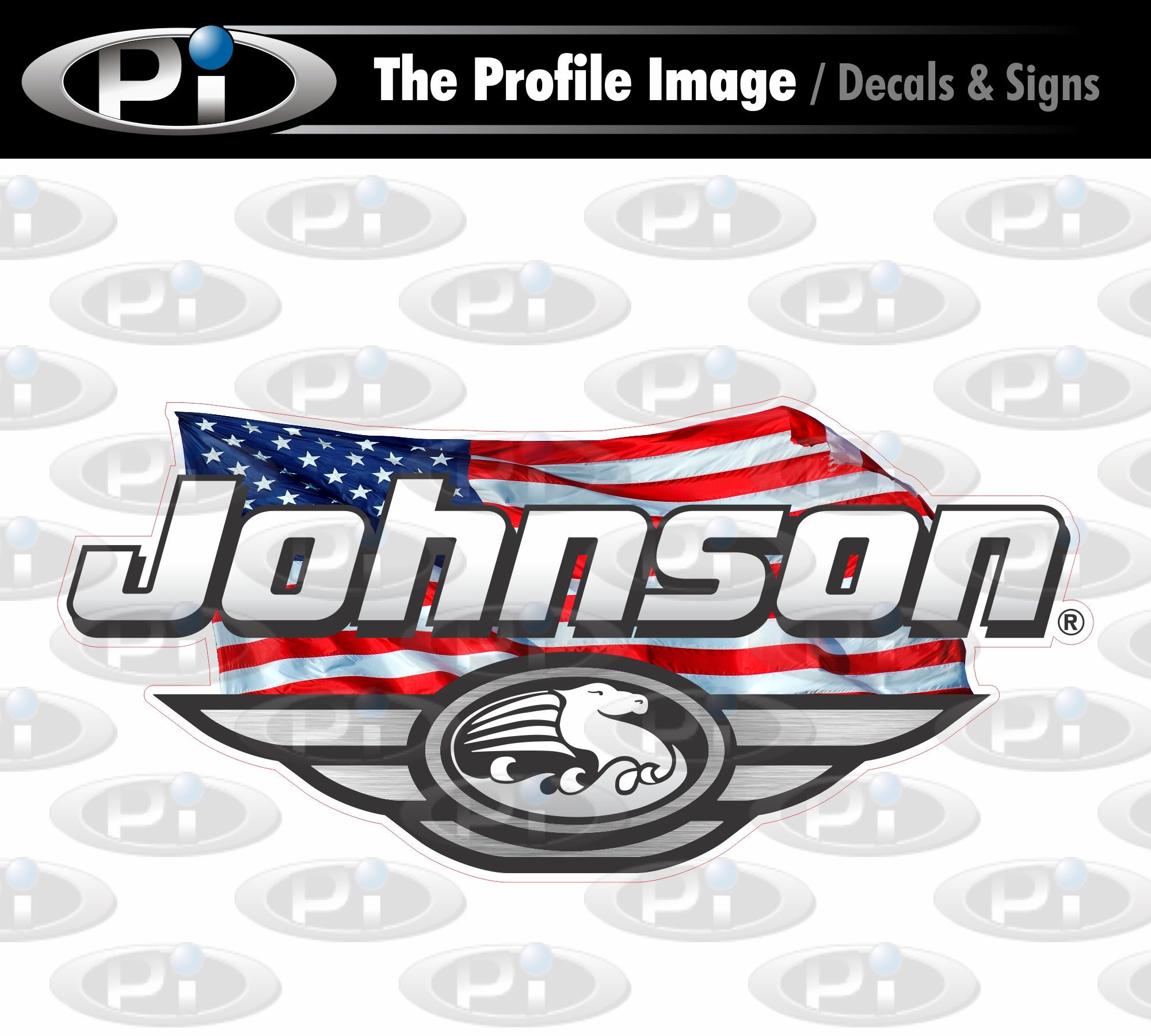 Toys & Games Boating & Water Sports of Johnson Outboard Vinyl Decals 2 ...