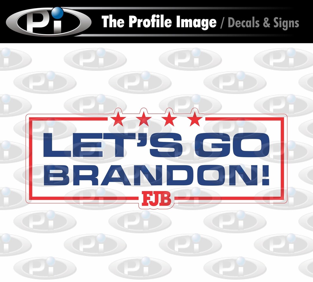 Let's Go Brandon Custom Vinyl Decal FJB America USA - Etsy