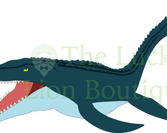 Mosasaurus Svg - Etsy
