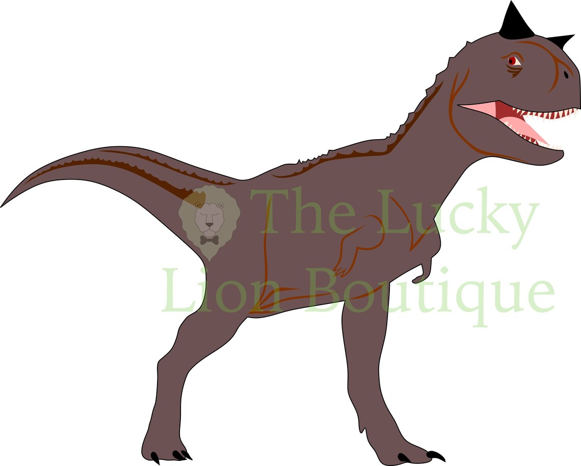Carnotaurus Dinosaur SVG File for Cricut, Silhouette, T-shirts, Digital ...