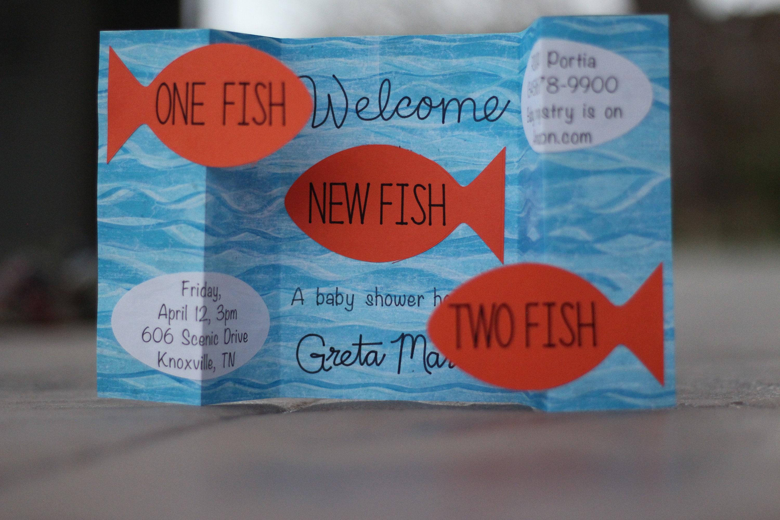 Fish Baby Shower Invitations for Fishing Theme or Ocean Theme - Custom ...
