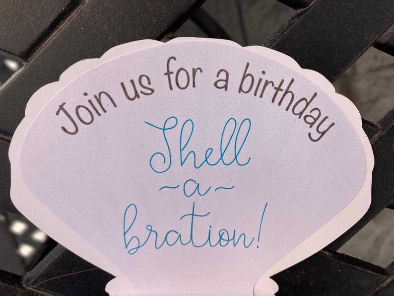 Seashell Invitations for Birthday Engagement Bridal Shower - Etsy