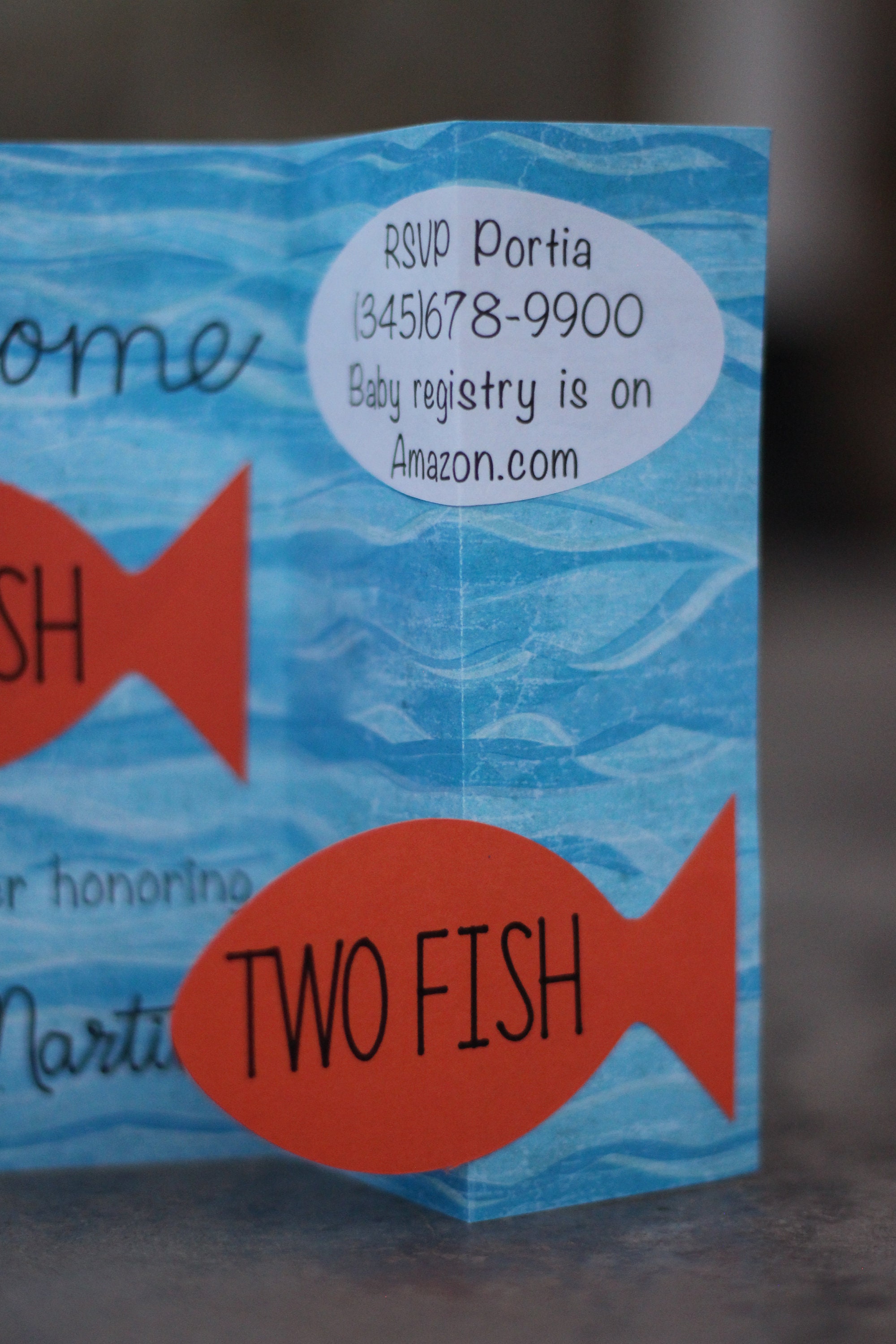 Fish Baby Shower Invitations for Fishing Theme or Ocean Theme Custom ...