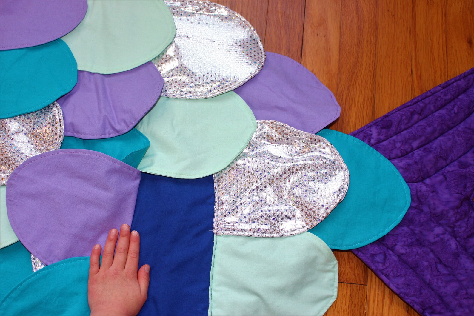 Rainbow Fish Baby Blanket and Play Mat With Moveable Rainbow - Etsy