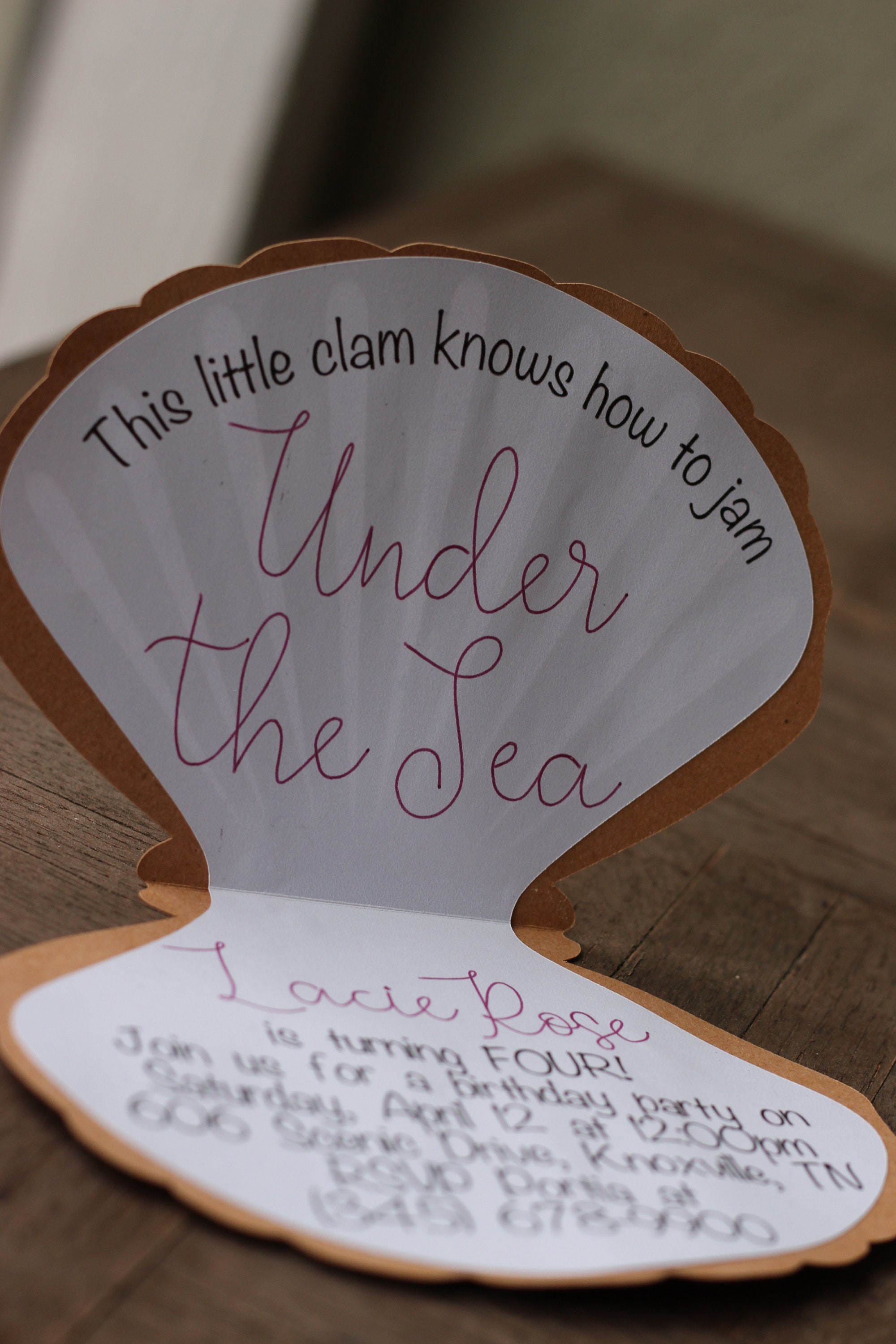 Seashell Invitations for Birthday Engagement Bridal Shower - Etsy