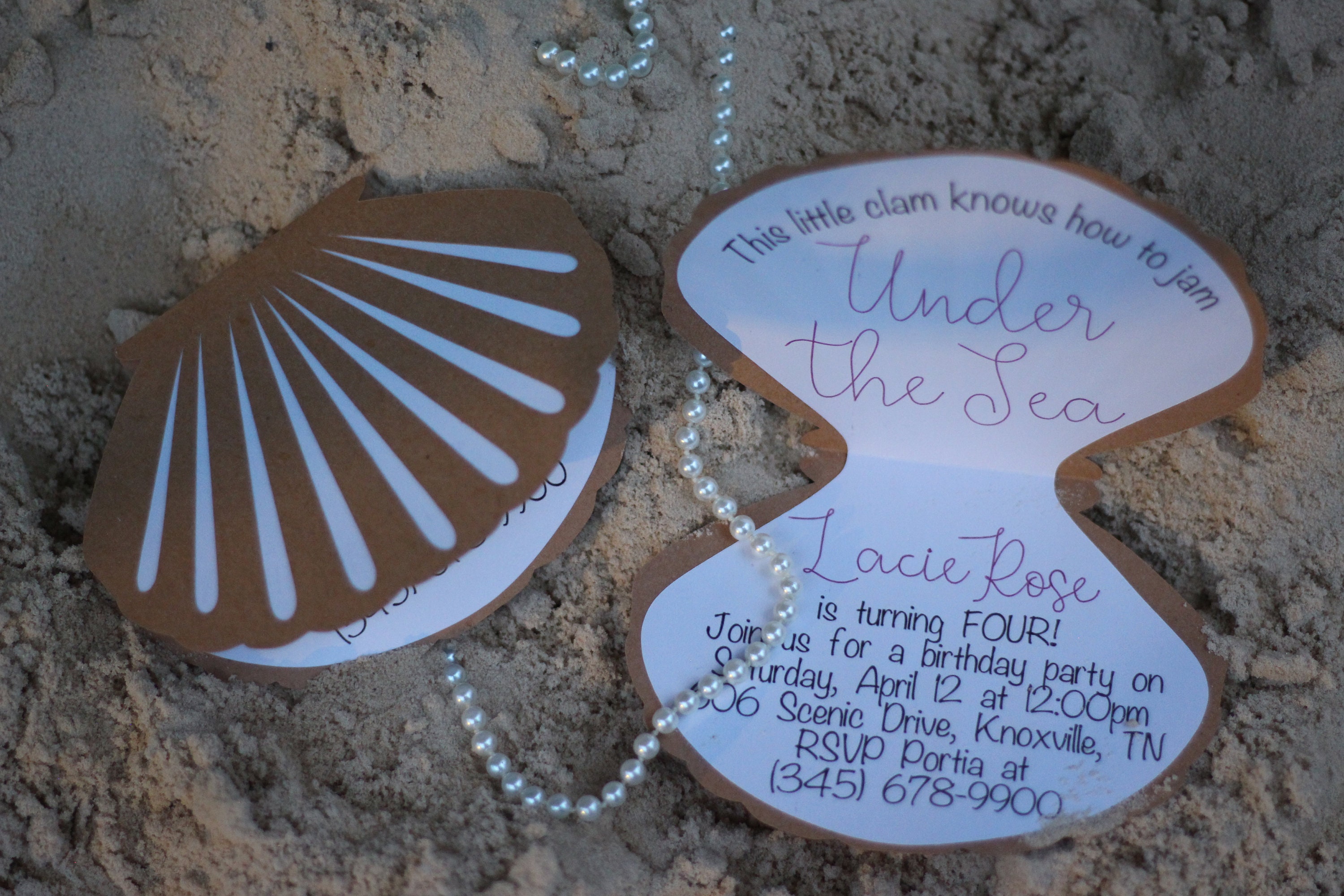 Seashell Invitations for Birthday Engagement Bridal Shower - Etsy