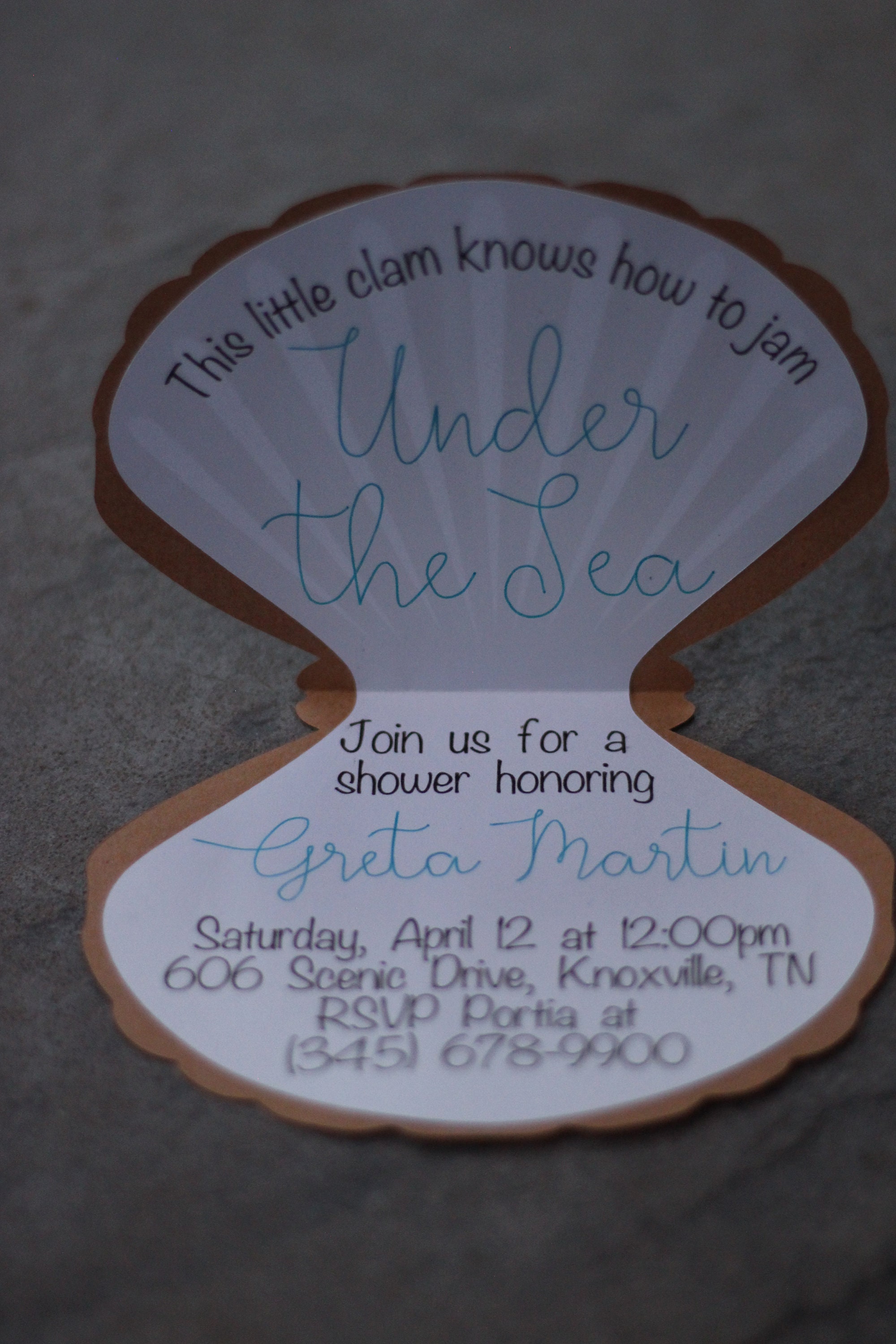 Seashell Invitations for Birthday Engagement Bridal Shower - Etsy