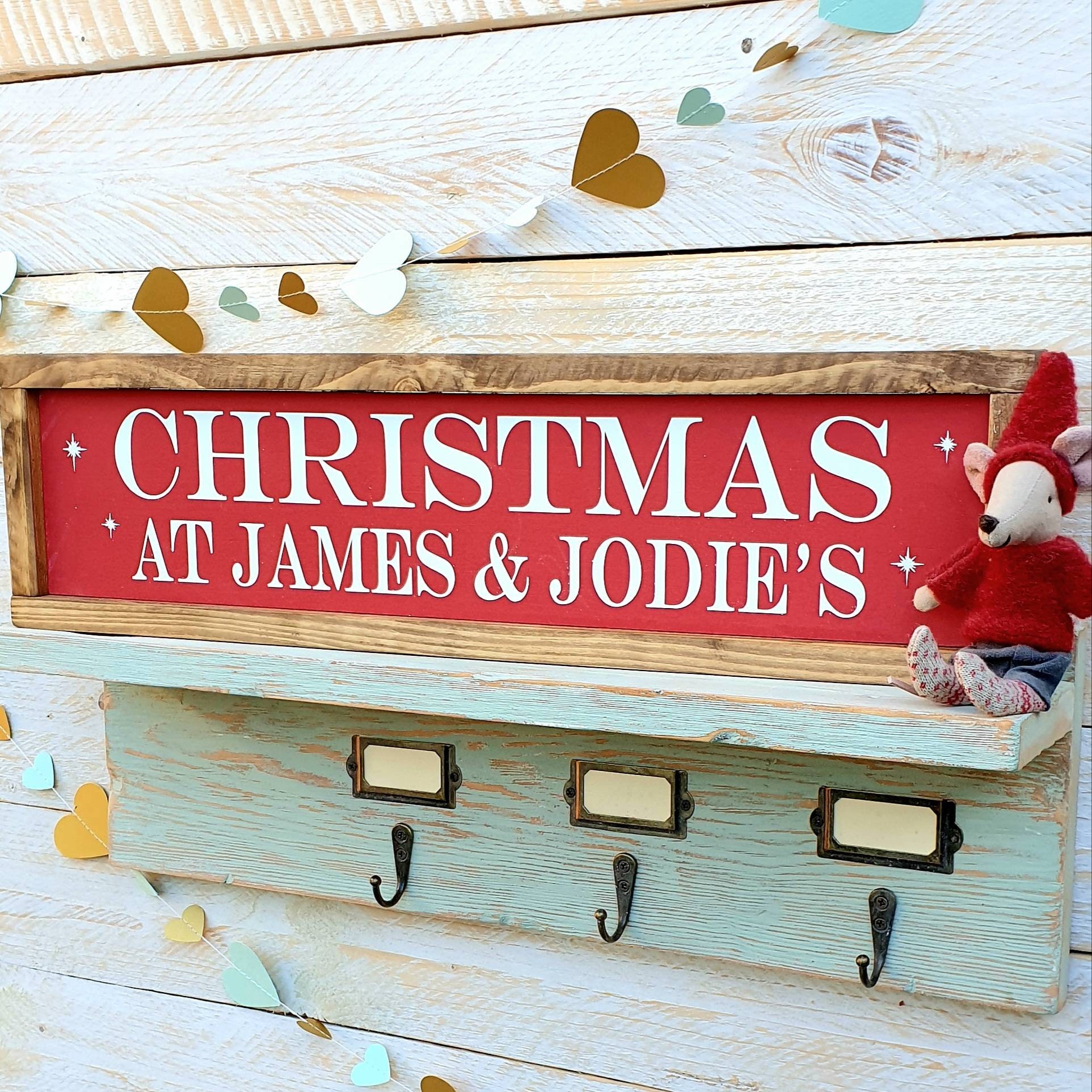 Personalised Christmas sign merry Christmas Christmas gift | Etsy