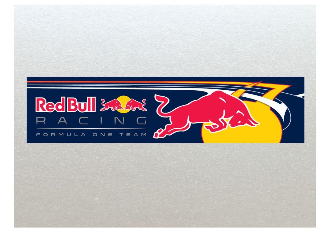 2 X Large Red Bull Graphic Formula One (F1) Racing Flow Graphic Car Van ...