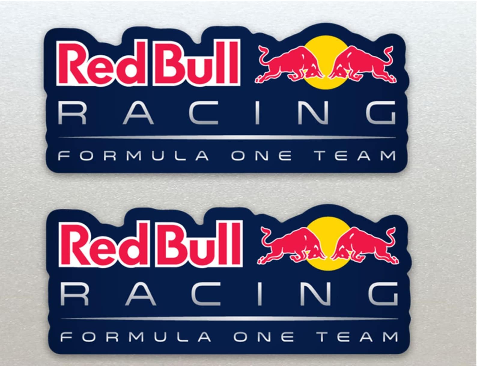 Red Bull Formula One (F1) Racing Blue Background Stickers X2 for Car ...