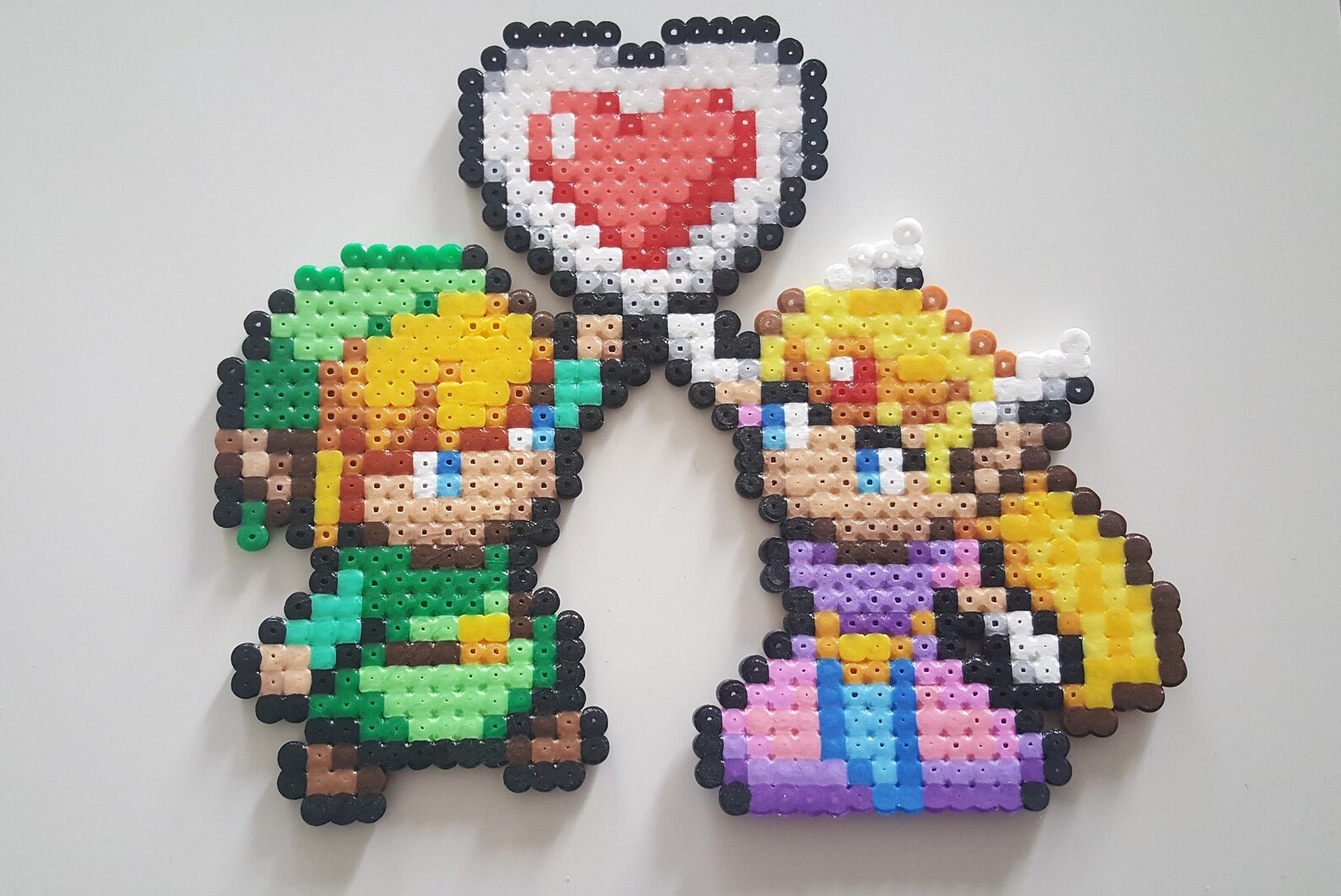 Perler the Legend of Zelda - Link & Zelda Perler Beads - Valentine's ...