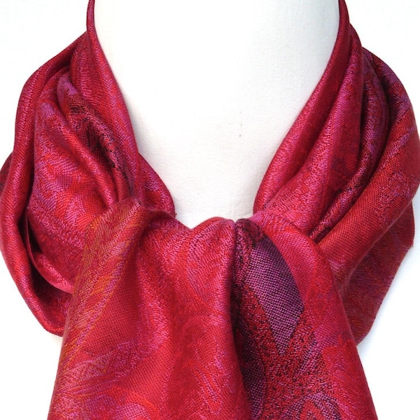 Red Scarf - Etsy UK