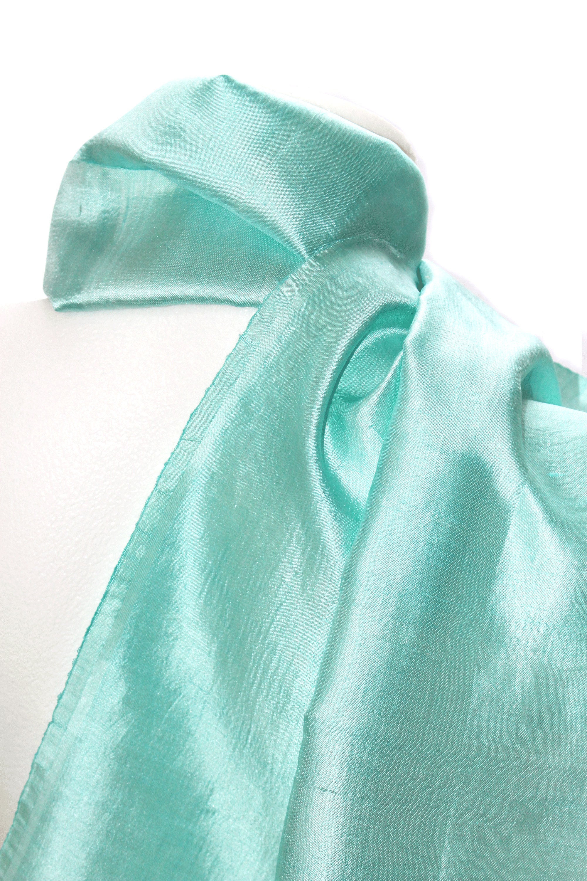 Duck Egg/Aqua Silk Scarf, Hand Loomed, Neck Scarf Size - Etsy Italia