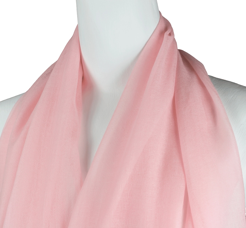 Wool Pashmina Shell Pink Baby Pink Sheer Superfine Wool - Etsy UK