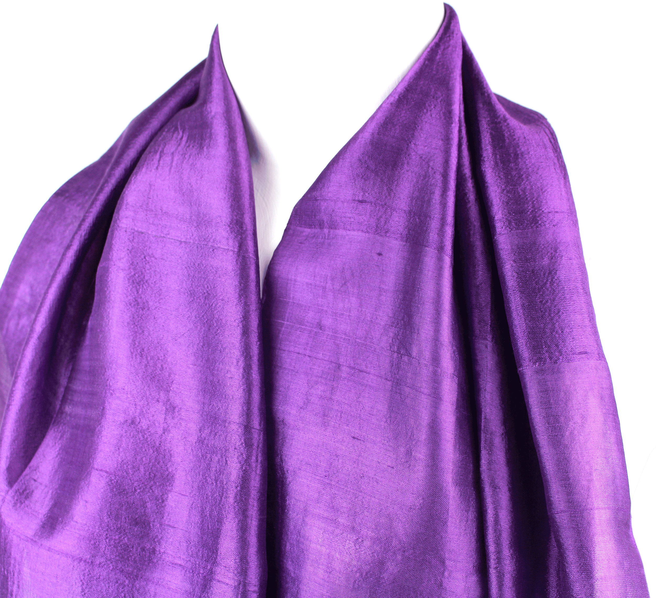 Purple Silk Scarf Hand Loomed Raw Silk Neck Scarf Size - Etsy