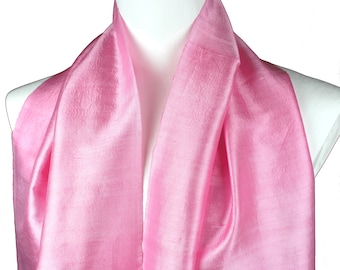 Pink Silk Scarf | Etsy