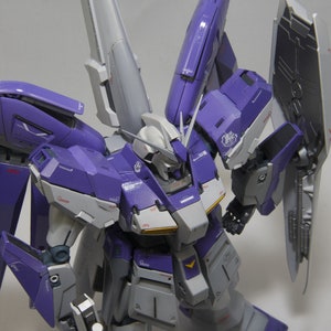 Bandai Master Grade Hi-nu Gundam With Clear Acrylic Stand. Custom Build ...
