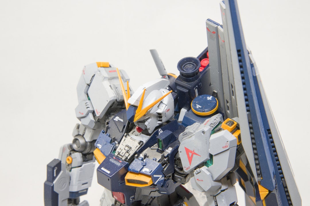 Bandai Master Grade Nu Gundam With Modified Kit and Acrylic Clear Stand ...