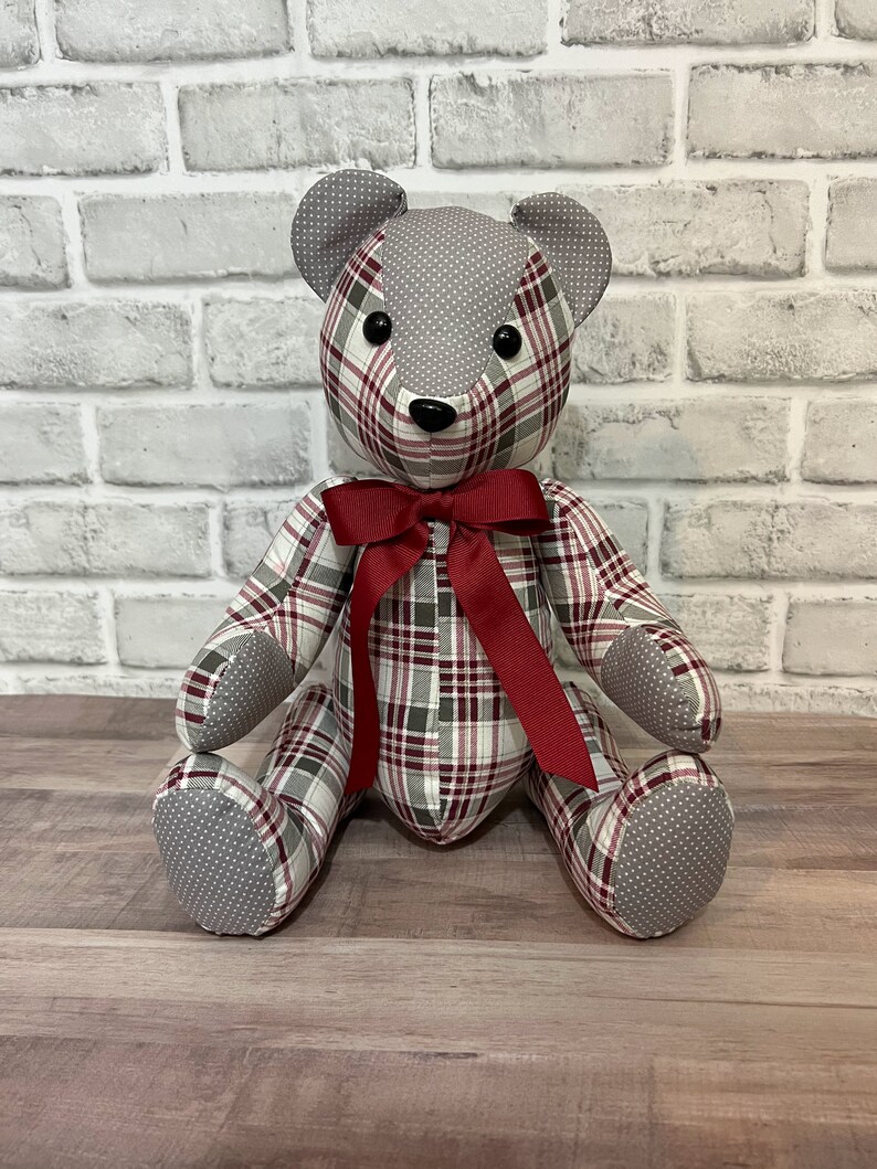 Memory Bear Custom Keepsake Bear From Loved One's - Etsy