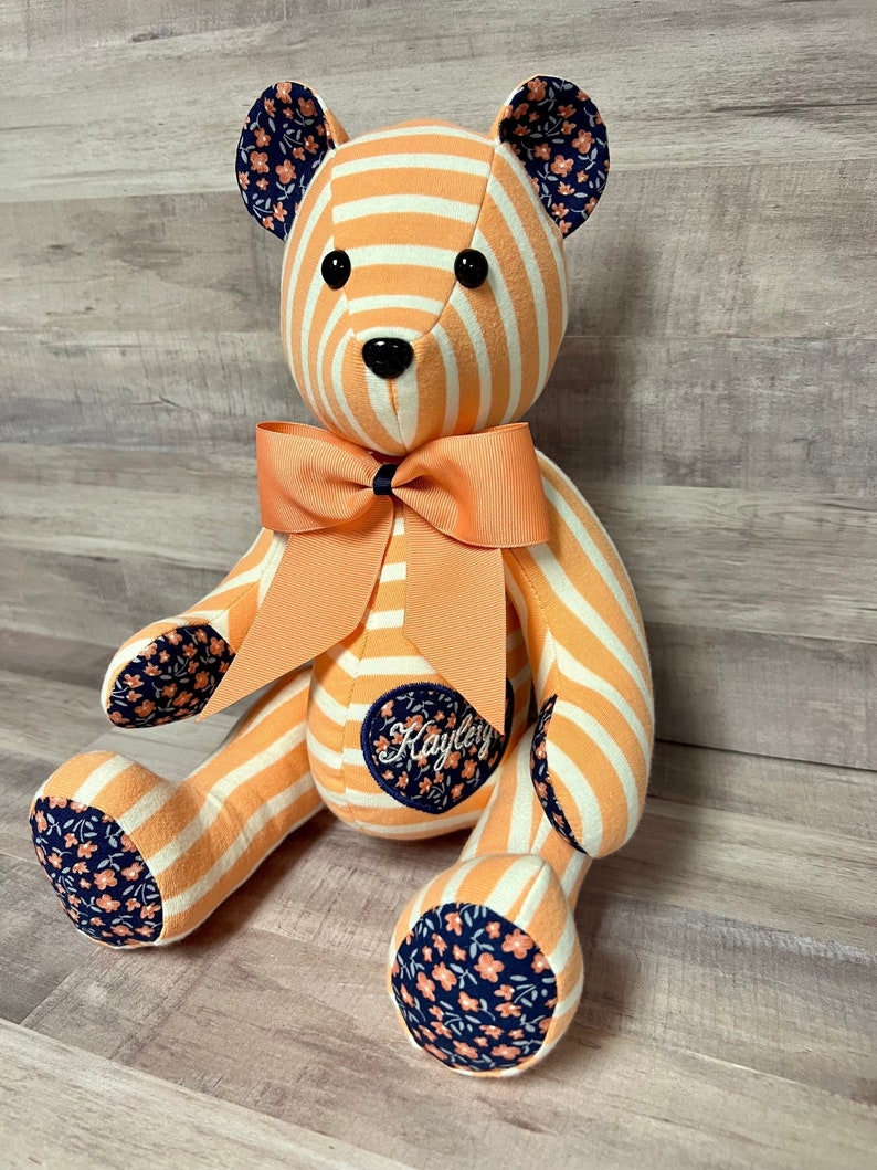 Memory Bear Keepsake Bear Memorial Gift Custom Teddy Bear - Etsy