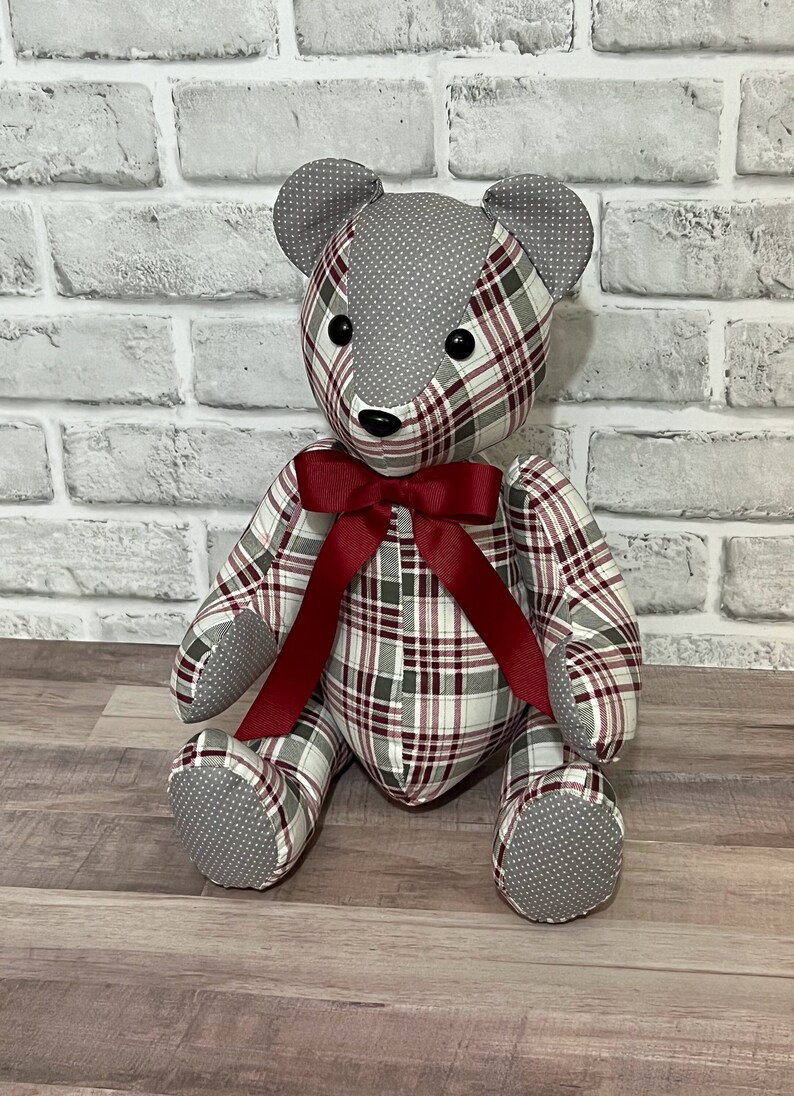 Memory Bear Custom Keepsake Bear From Loved One's - Etsy