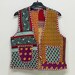 Sleeveless Cotton Kantha Jacket, Indian Handmade Vintage Kantha ...