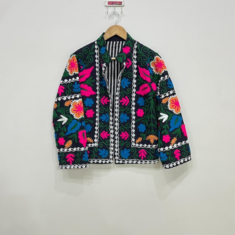 Embroidered Jacket - Etsy