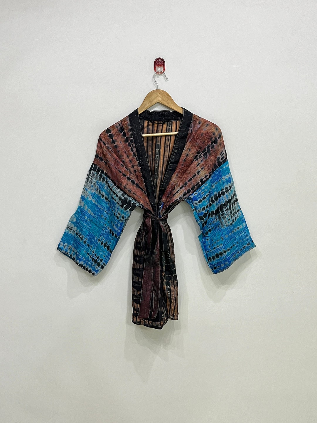 Boho Chic Kimono | Tie Dye Kimono | Handmade Short Jacket | Womens Comfortable Kimono ...