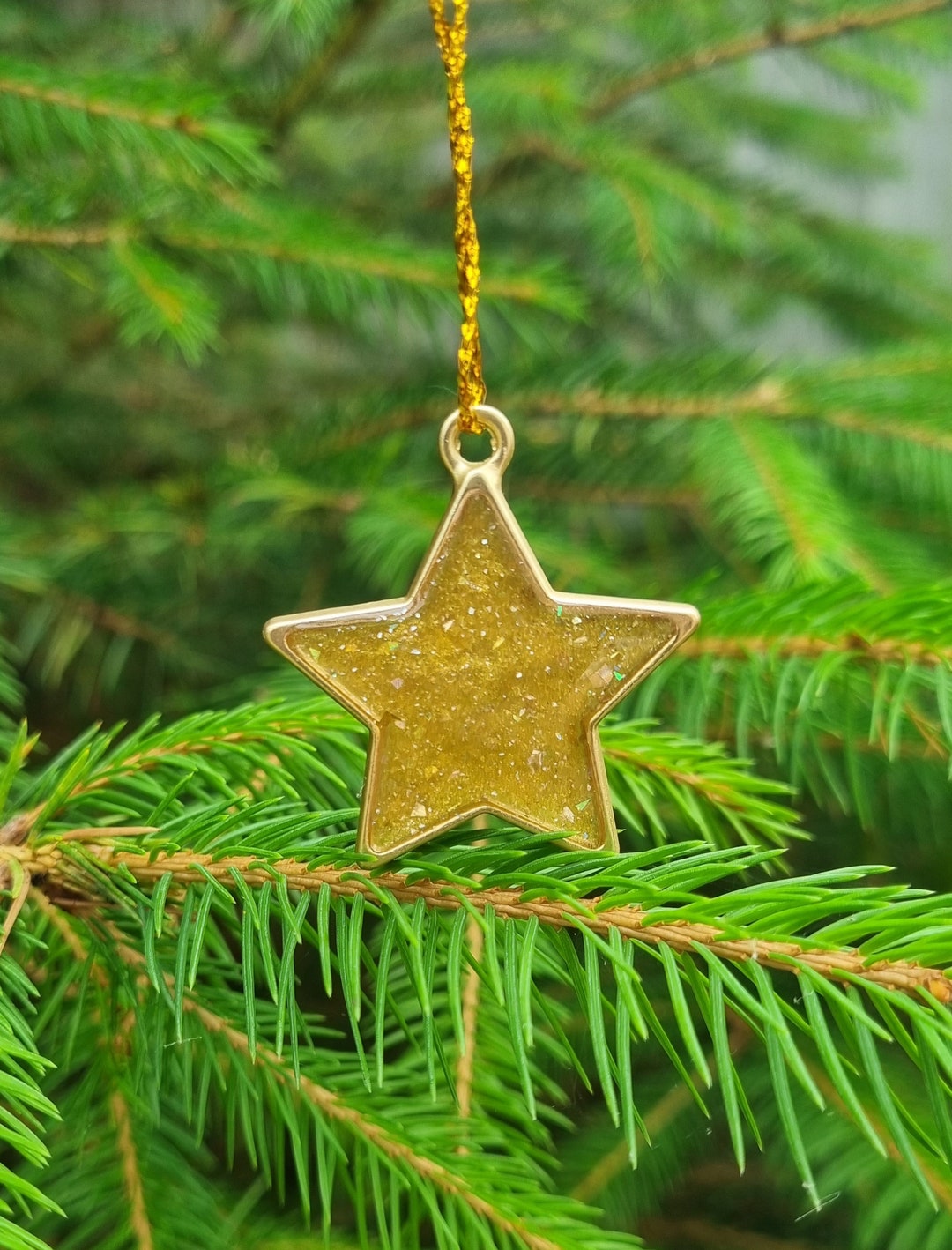Set of 6 Star Christmas Tree Decorations - Etsy