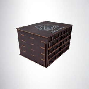 Custom Wooden Fossil Collection Storage Box – Personalized Drawer Case ...