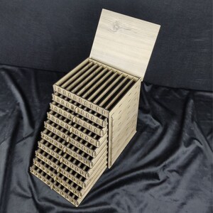 Personalized 10-tier Collection Box: Coin, Crystal, Fossil, Gemstone ...