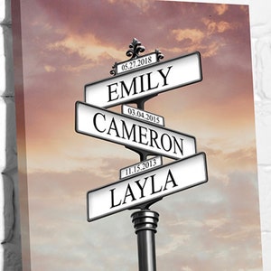 Custom Children Names Sign, Family Sign, Personalized Gifts for Mom ...