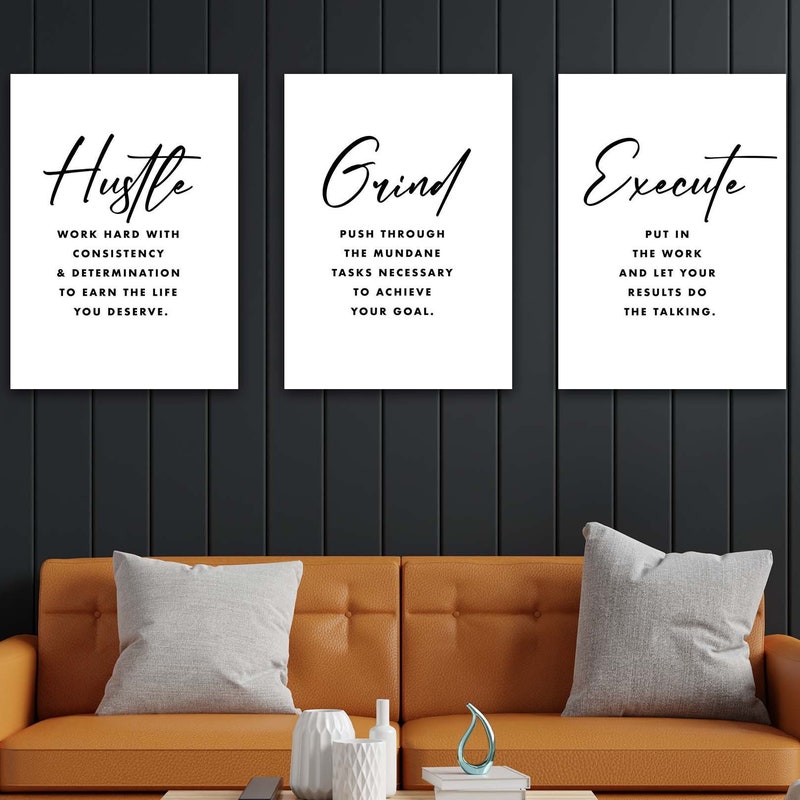 Hustle Wall Art - Etsy