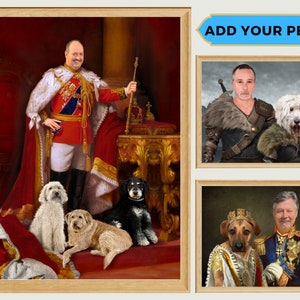 Custom Portrait From Photo Royal King Painting Renaissance Decor Male ...