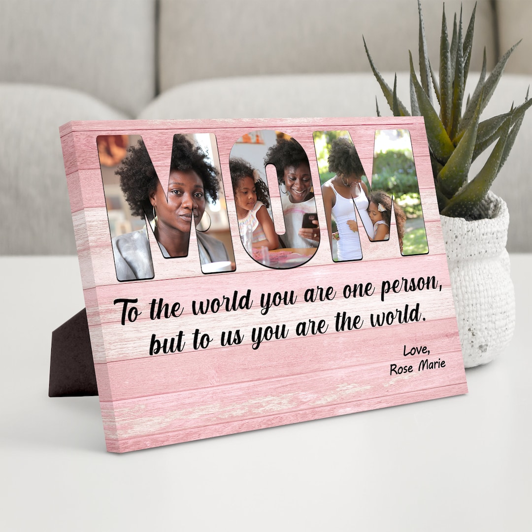 Custom Mommy Sign, Mom Sign, Family Photo Collage, Personalized Gifts ...