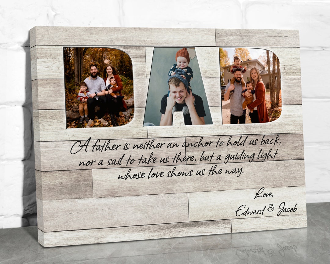 Custom Dad Sign With Photos, Personalized Gifts for Dad From Kids ...