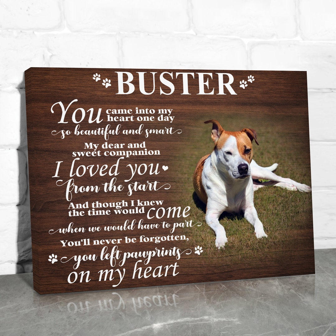 Personalized Dog Memorial Gifts, Pet Memorial Photo, Remembrance Wall ...