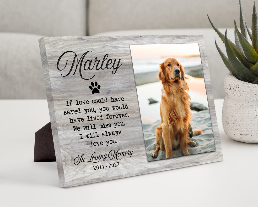Dog Memorial Gift, Pet Memorial Plaque, Loss of Dog Remembrance, Pet ...