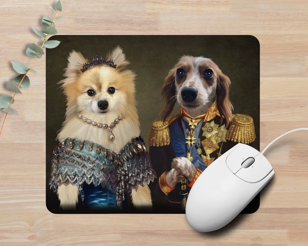 Pet Portrait Mousepad, Custom Mouse Pad Cute, Cat Mousepad, Office Desk ...