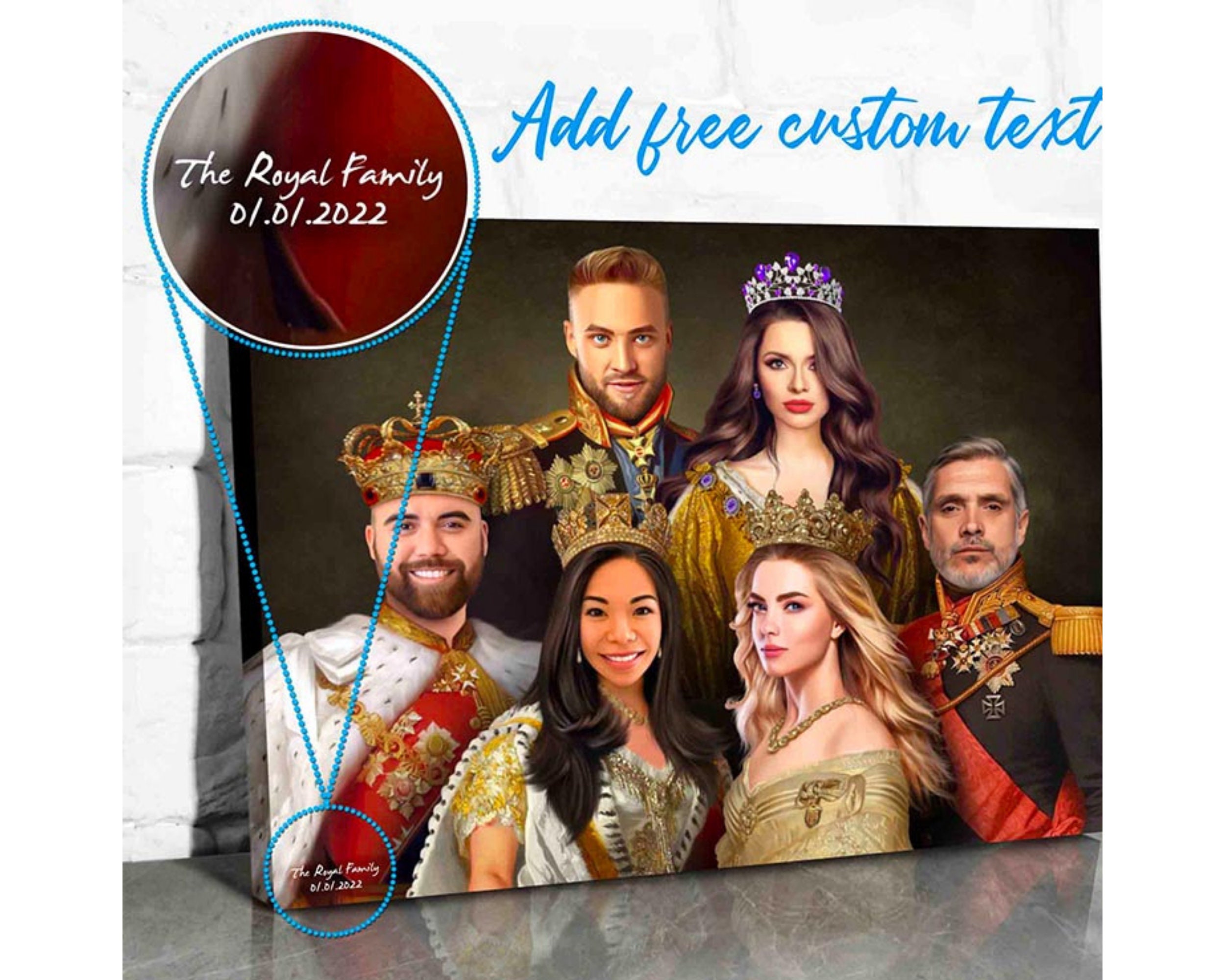 Royal Family Portrait Custom Family Portrait Painting Custom | Etsy