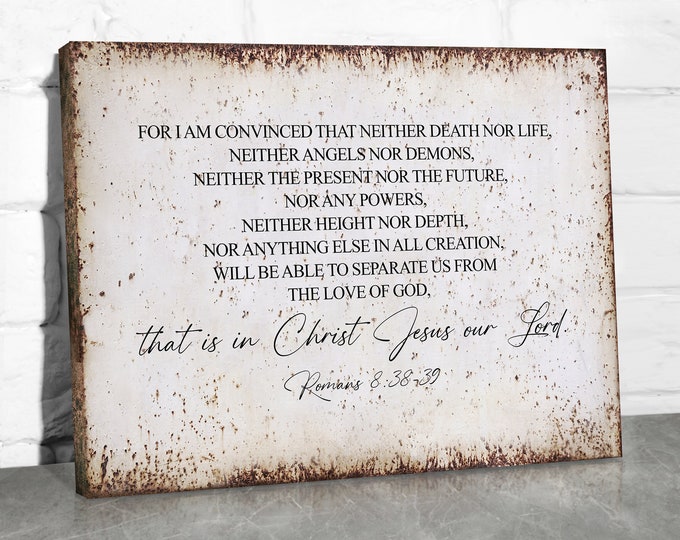 Romans 8:38-39 Bible Verse Wall Art, Alcohol Ink Painting, Fluid Art ...