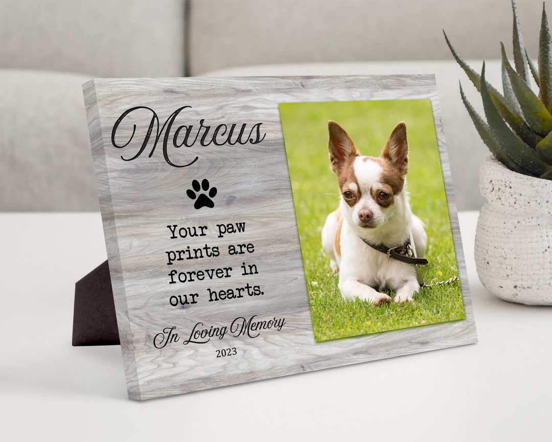 Dog Memorial Gift, Pet Memorial Plaque, Loss of Dog Remembrance, Pet ...