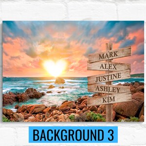 Custom Beach House Sign, Family Sign With Names, Personalized Beach ...