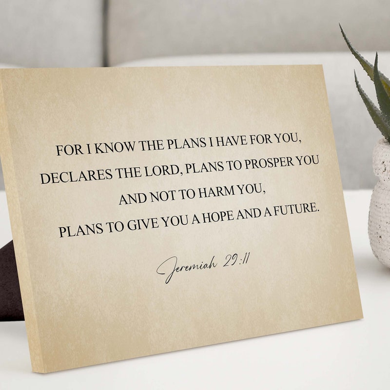 Jeremiah 29 11 Print - Etsy