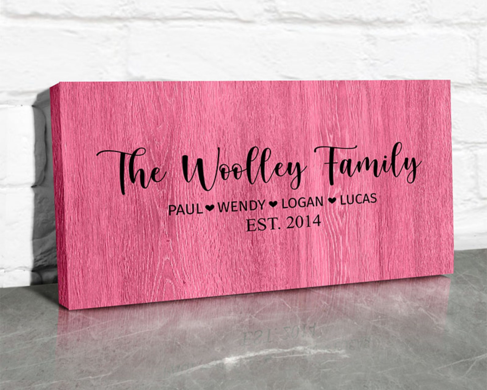 Family Name Sign With Kids Names Custom Family Sign - Etsy