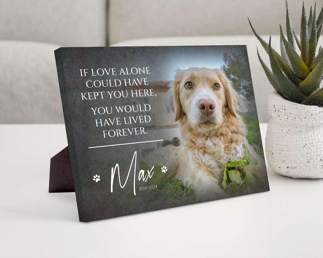 Custom Dog Memorial Gift, Dog Loss Gifts for Owner, Pet Memorial Frame ...