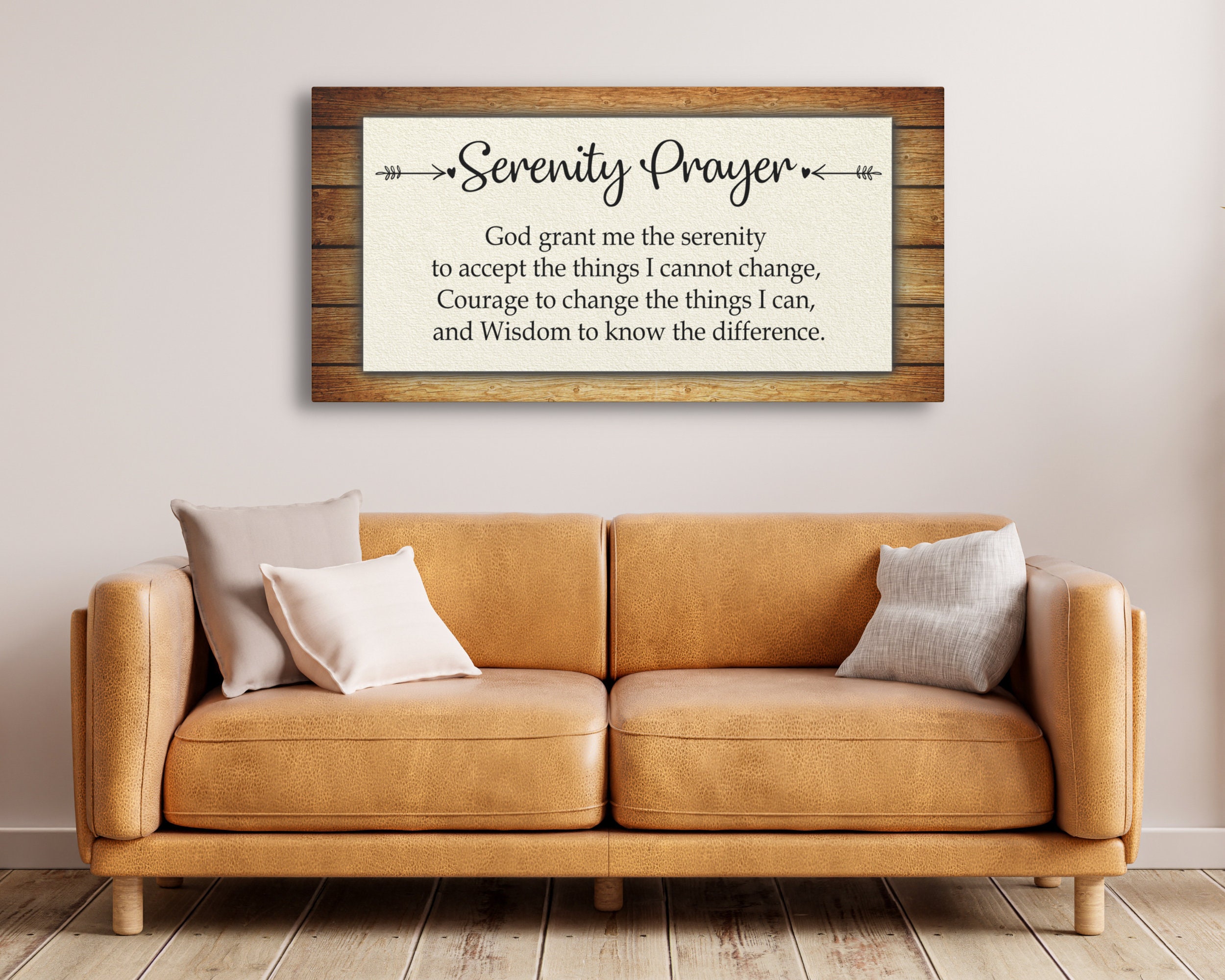Serenity Prayer Christian Wall Art Catholic Gifts for Women - Etsy
