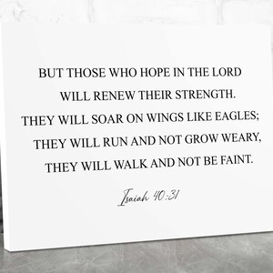 Isaiah 40 31, Bible Verse Wall Art, Religious Gifts, Scripture Wall Art ...
