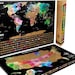Framed Scratch off World Map Poster, Travel Tracker Map, Traveler Gift ...