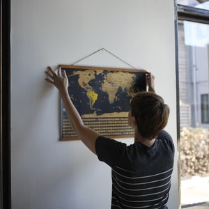 Framed Scratch off World Map Poster, Travel Tracker Map, Traveler Gift ...